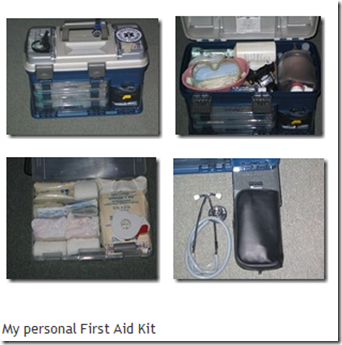 Avian Flu Diary: NPM10: Inside My Auto First Aid Kit